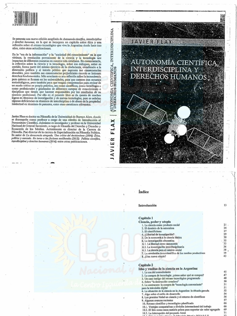 Flax. Autonomia Cientifica, Interdisciplina | PDF