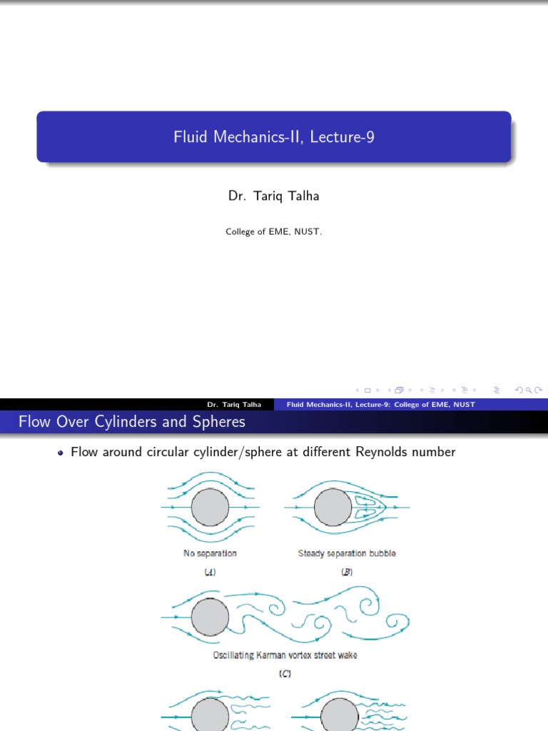 Flow Over Cylinders and Spheres: Characteristics of Boundary Layer Flow ...