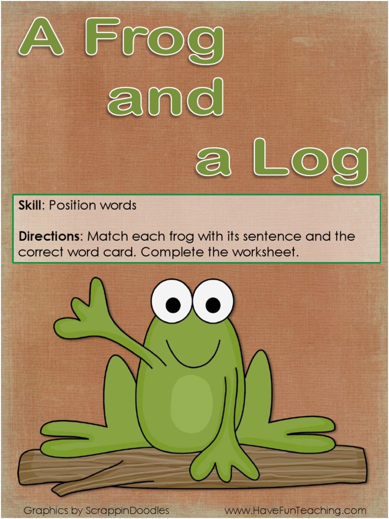 Frog Position Words Worksheet | PDF | Leisure | Sports