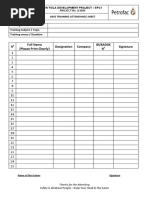 Attendance Sheet - TBT | PDF