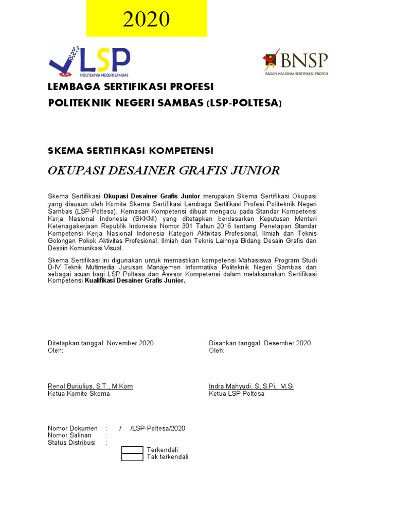 Skema Okupasi Desainer Grafis Junior | PDF | Seni