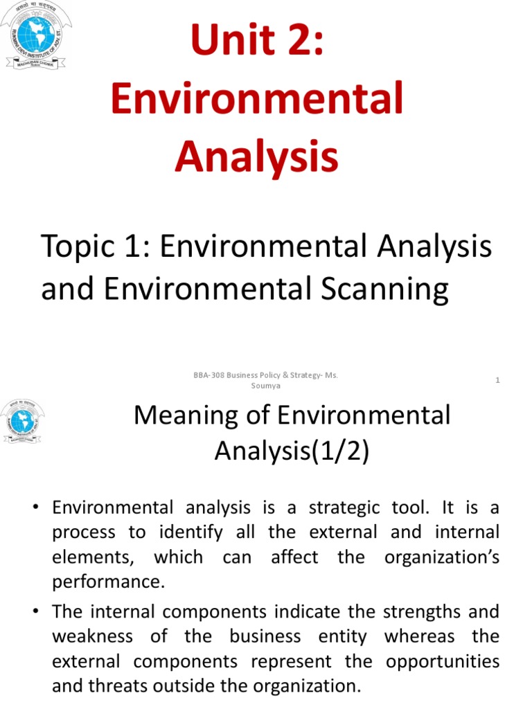 1-Environmental Analysis and Environmental Scanning | PDF | Swot ...