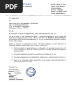 SH-1 Share Certificate Format | PDF | Business | Finance & Money Management