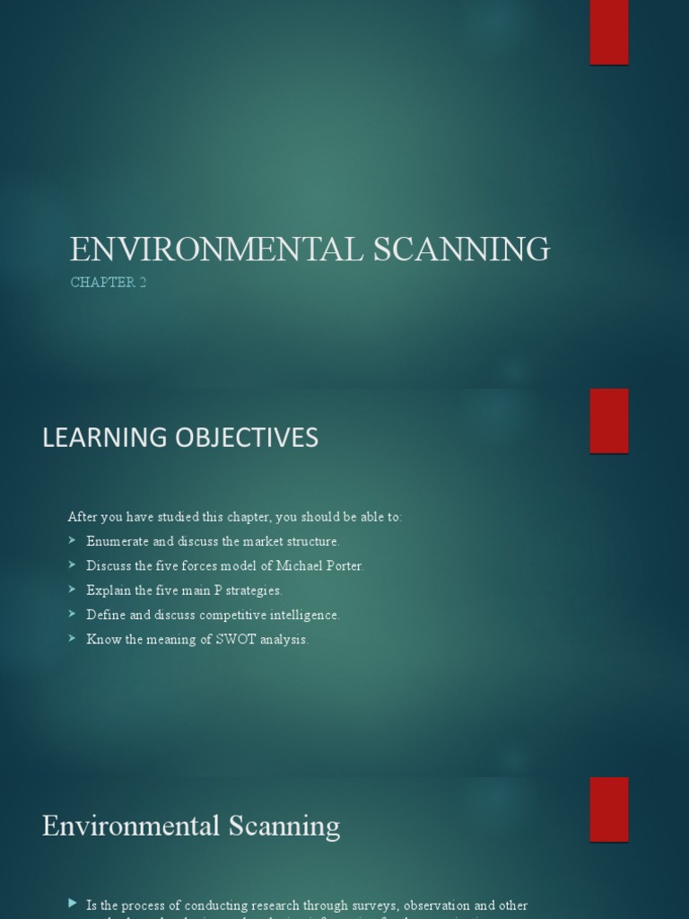 Environmental Scanning (Chapter2) | Download Free PDF | Market ...