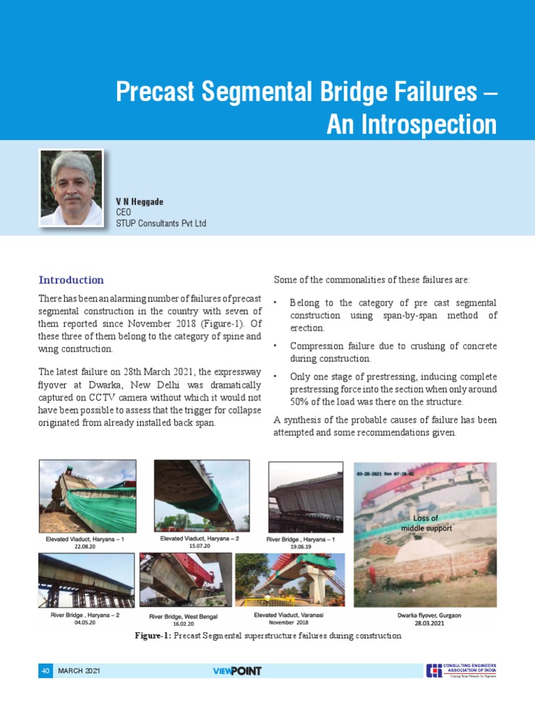 Precast Segmental Bridge Failures – An Introspection | PDF ...