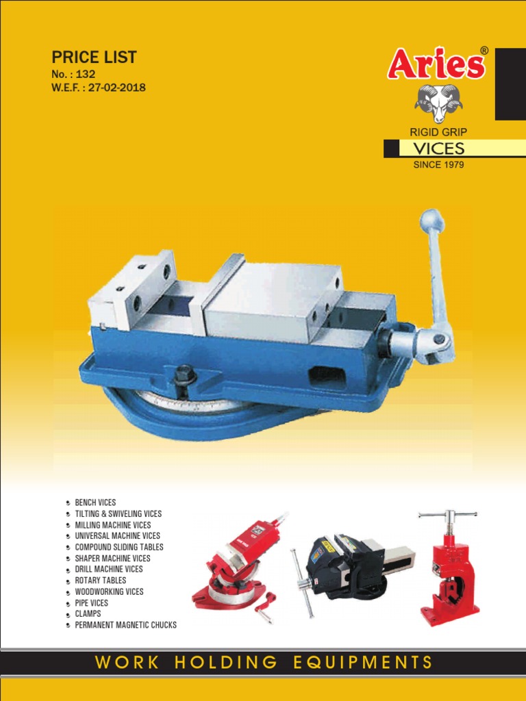 Aries Price List-18 NEW | PDF | Drill | Calibration