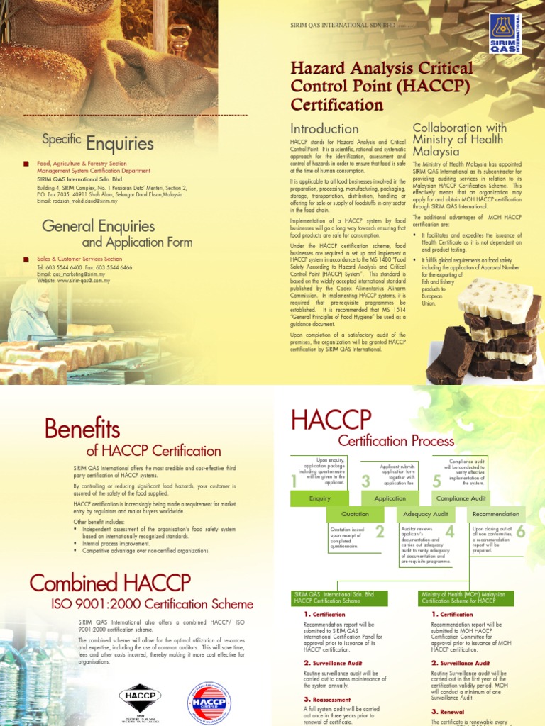 HACCP | PDF | Hazard Analysis And Critical Control Points | Quality ...