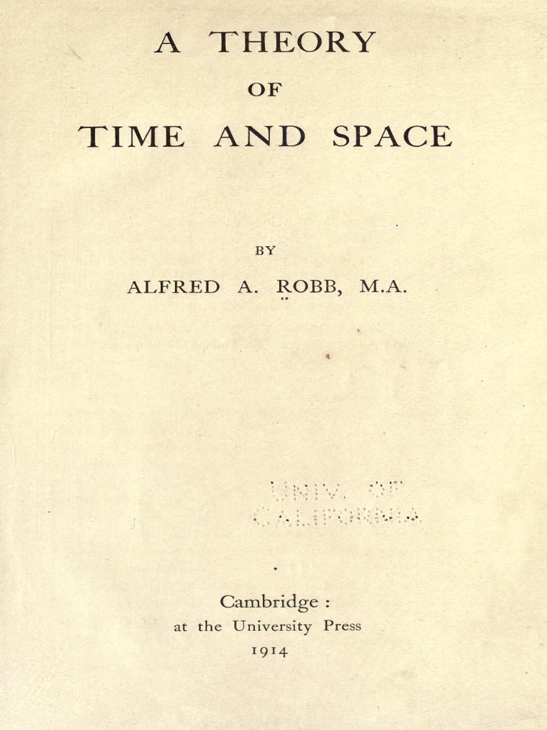 Theory of Time and Space | PDF | Time | Space