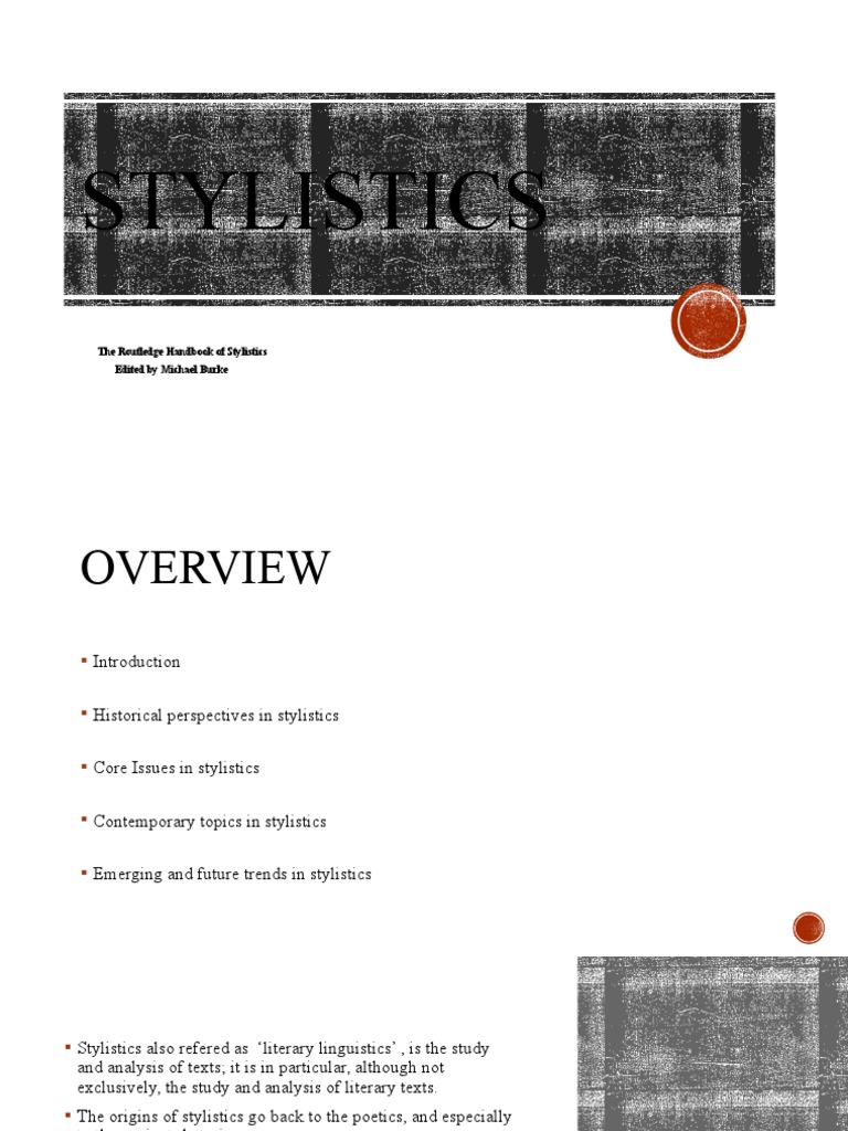 Stylistics: The Routledge Handbook of Stylistics Edited by Michael ...