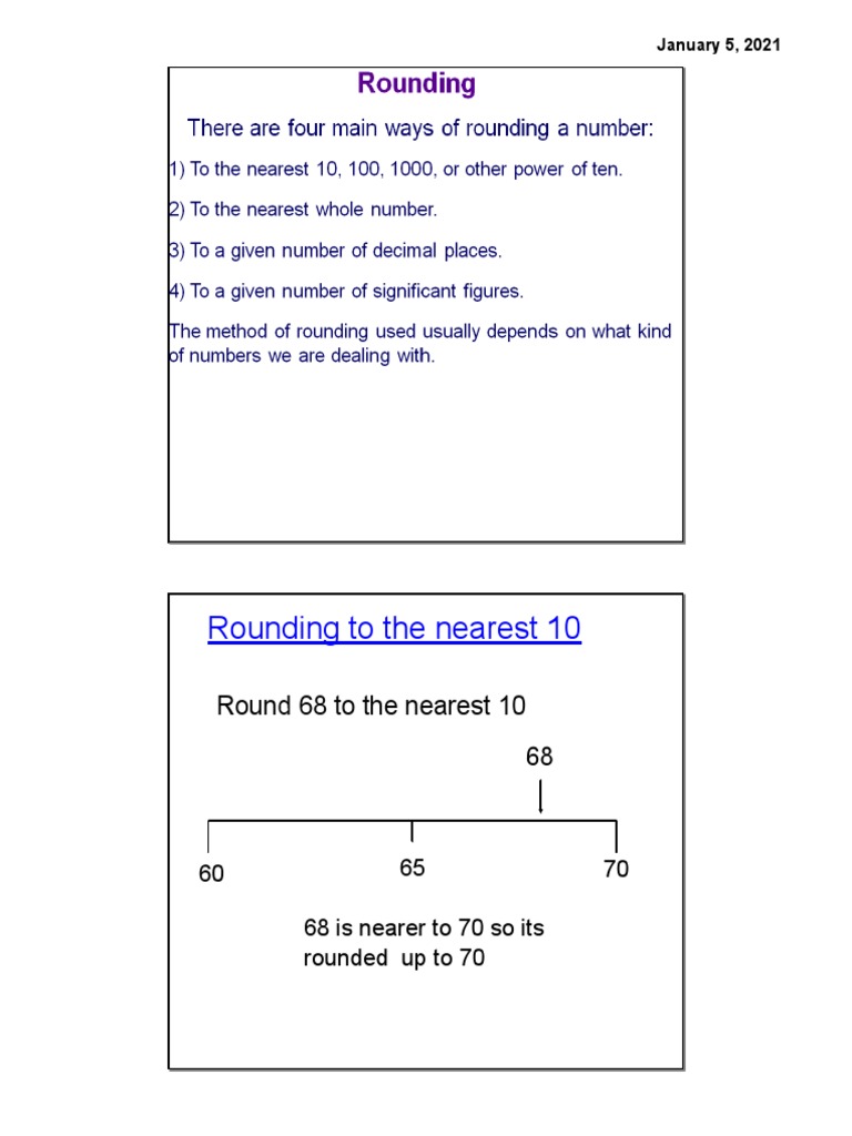 Rounding Estimation | Download Free PDF | Significant Figures ...