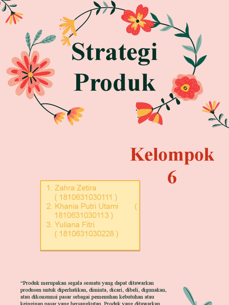 Strategi Produk | PDF