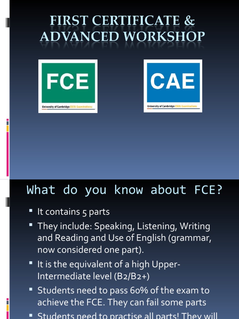 First Certificate Workshop New Format | PDF | Phrase | English Language