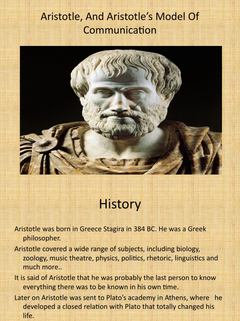 Aristotle, and Aristotle's Model of Communication | Download Free PDF ...