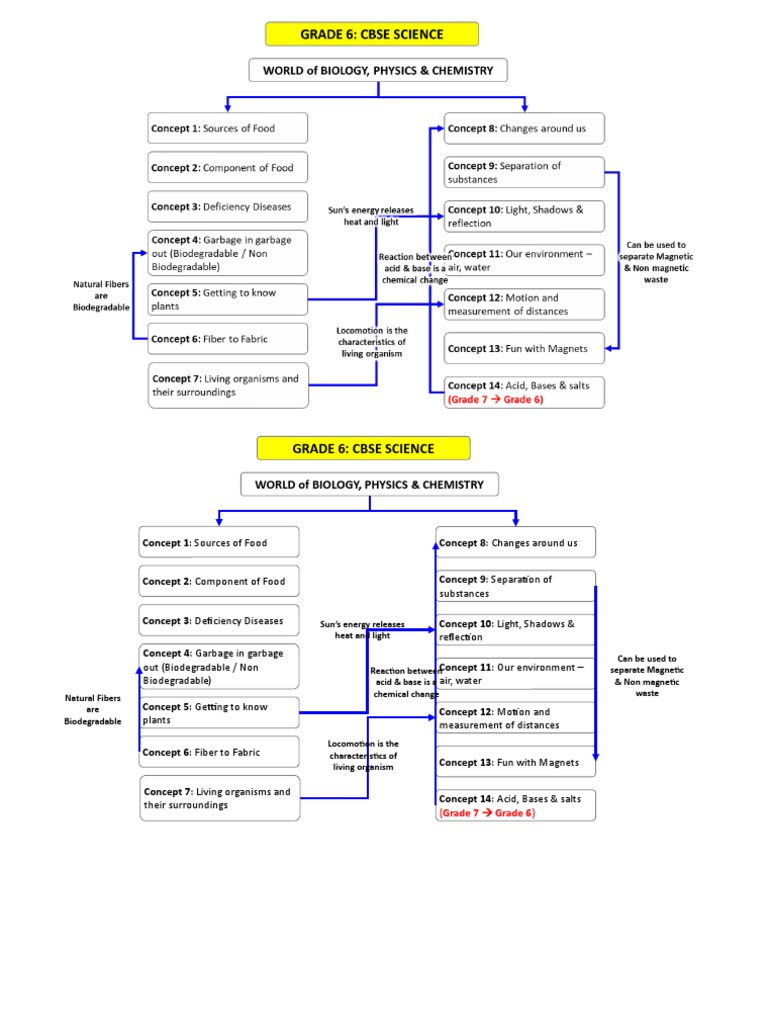 Mind Map For Grade 6 | PDF | Wellness | Science & Mathematics