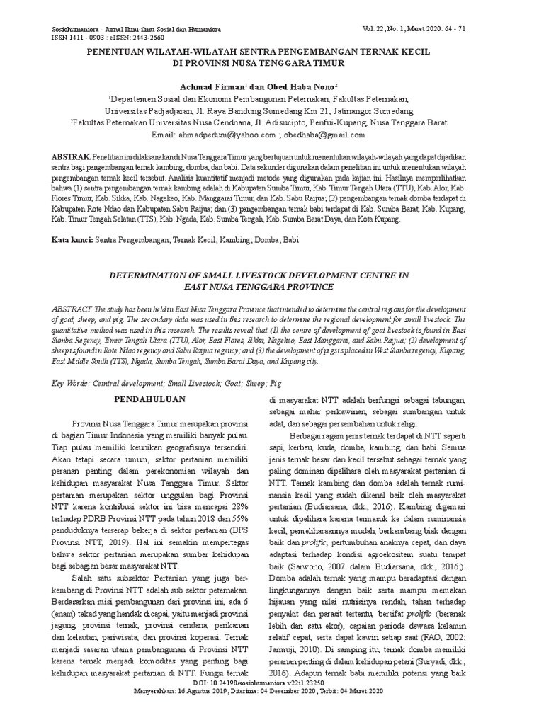 SENTRA TERNK NTT | PDF