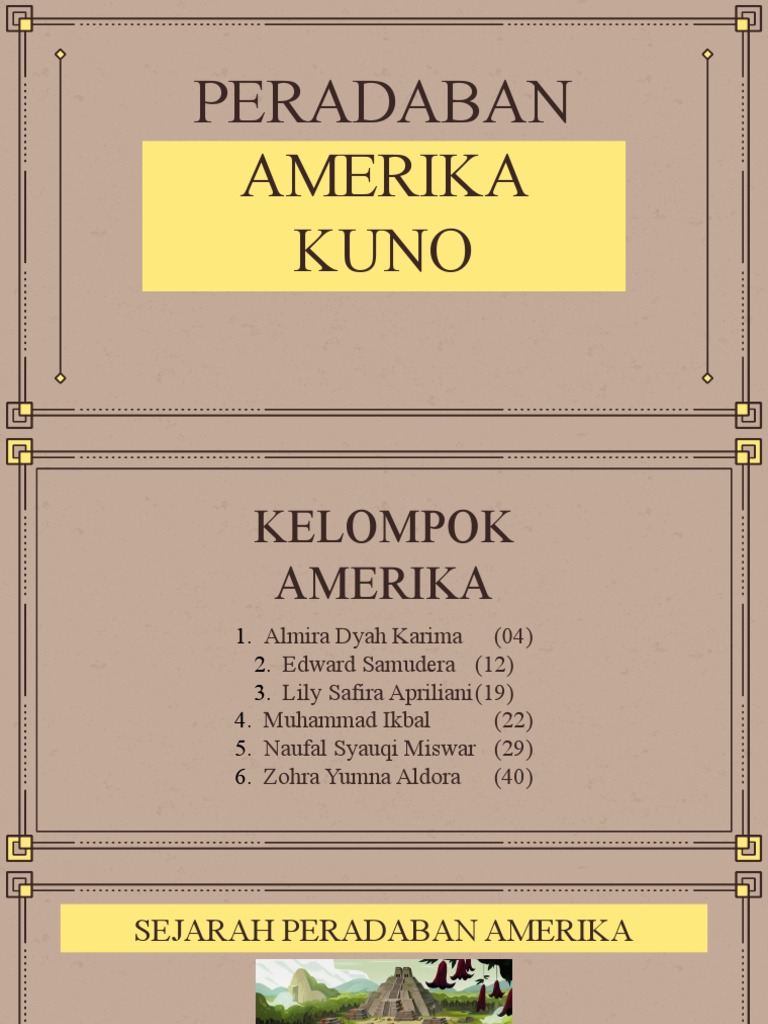 Peradaban Amerika Kuno | PDF