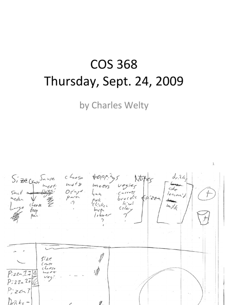 COS 368 - in Class Prototype | PDF