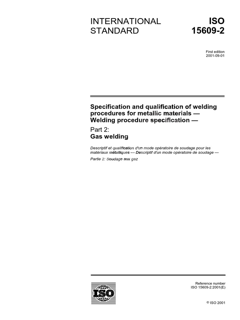 Iso 15609-2 | PDF