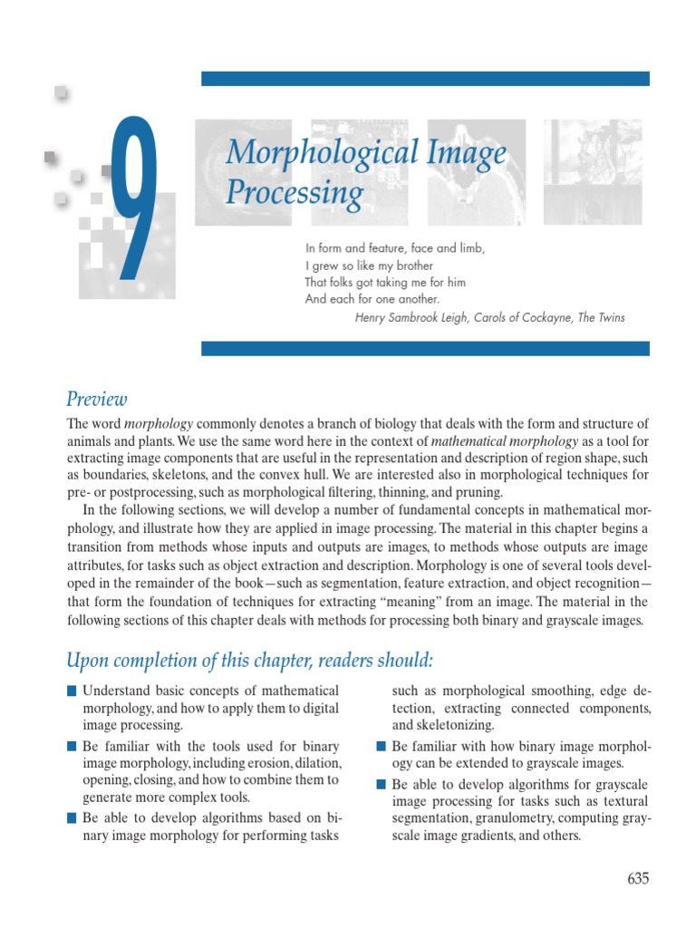 DIP Chap9 4thed Gonzalaz | PDF | 2 D Computer Graphics | Set (Mathematics)