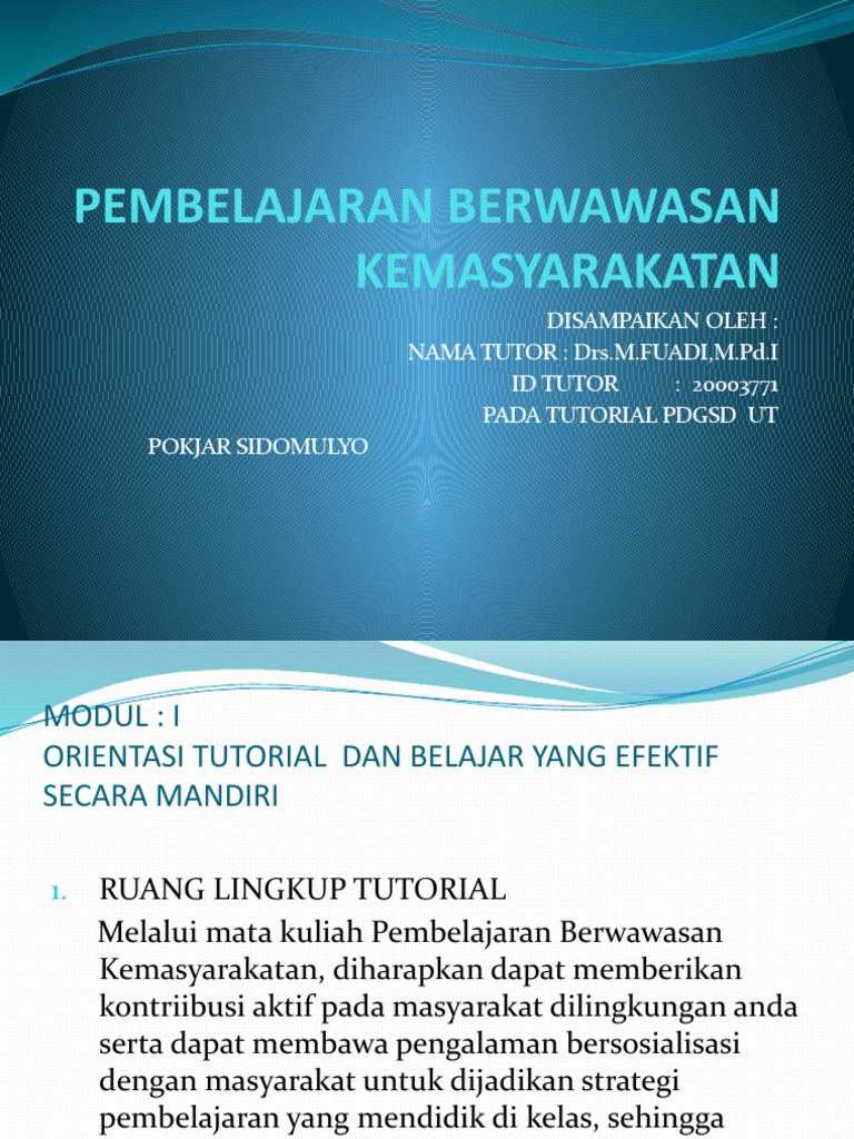 Pbk. Modul 1 | PDF
