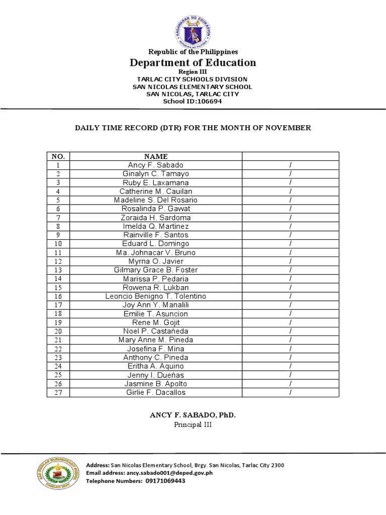 Department of Education: Republic of The Philippines | PDF | Teaching ...