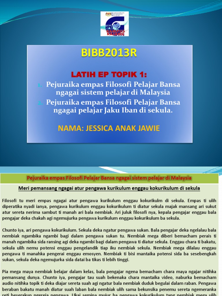 Empas Filosofi Pelajar Bansa | PDF