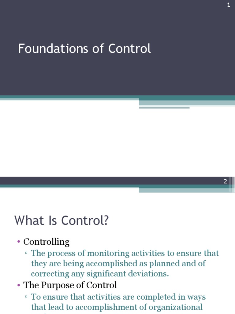 Foundations of Control: An Overview of the Control Process, Tools, and ...