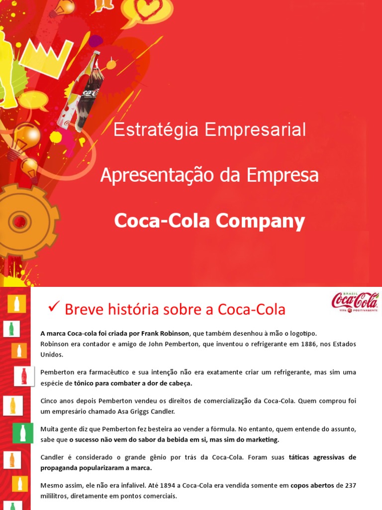 Estrategia Empresarial - Cola Cola Company | PDF | Coca Cola | The Coca ...
