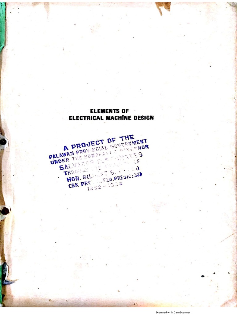 Elements of E-Machine Design | PDF