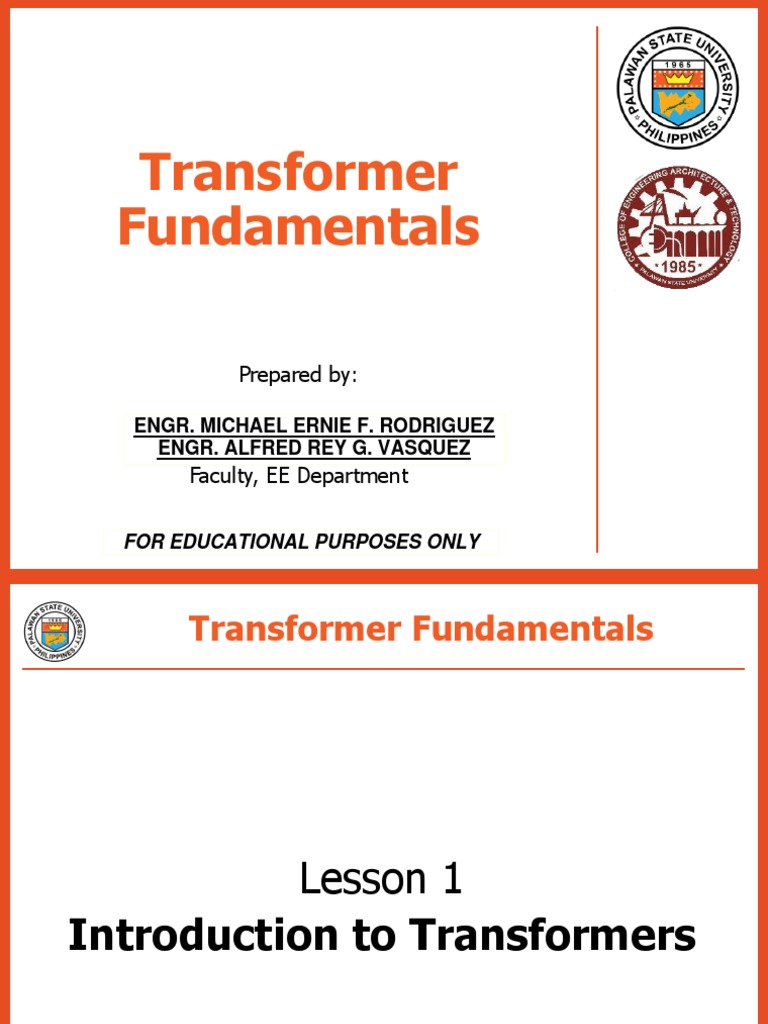 Supplementary Module - Transformer Fundamentals | PDF | Transformer ...