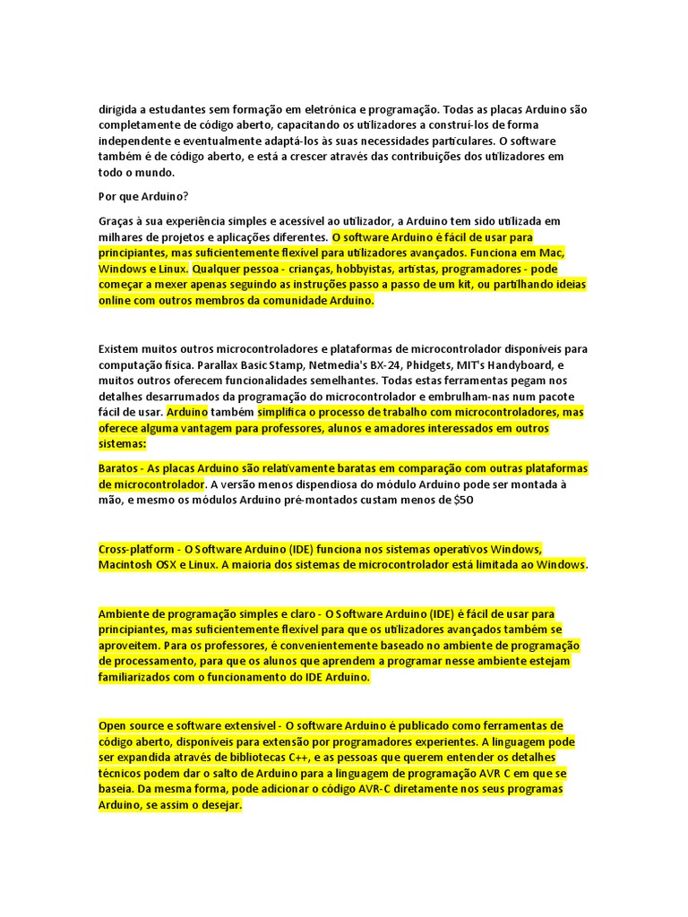 Arduino Descargar Gratis Pdf Arduino Microcontrolador
