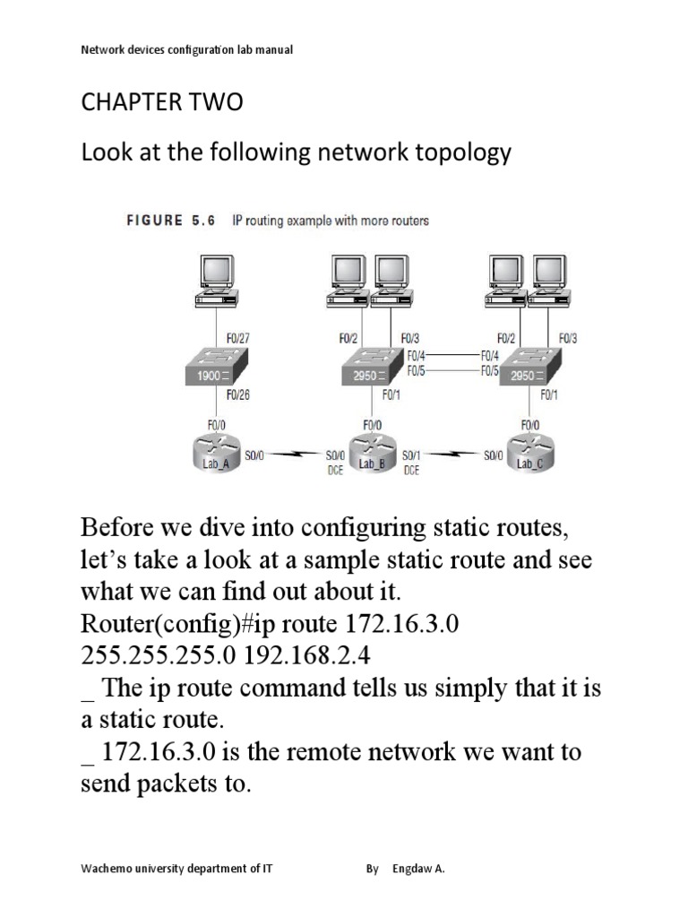 Network Devices Configuration Lab Manual | PDF | Router (Computing) | Routing