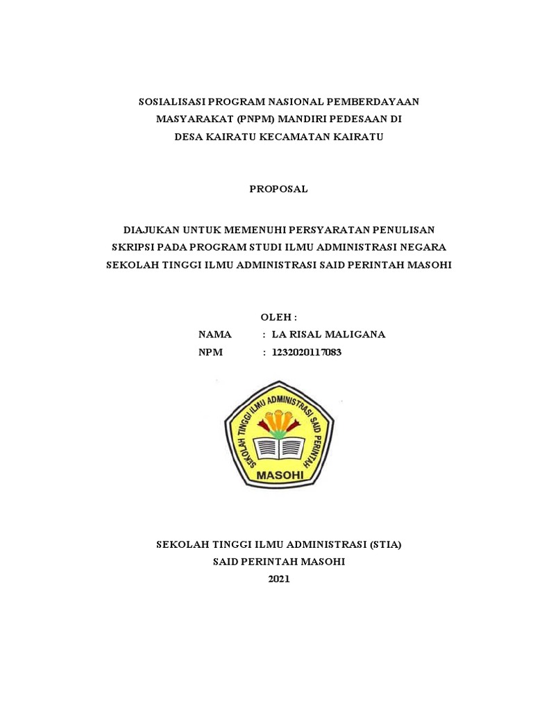 Sosialisasi PNPM Mandiri Desa | PDF