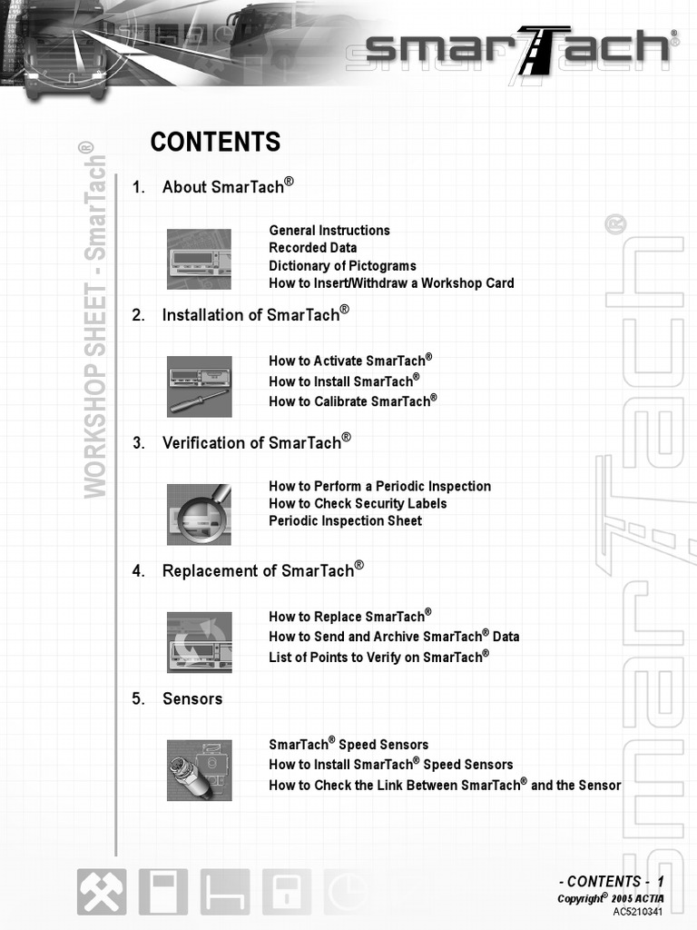 ACTIA SmarTach - Workshop Sheet | PDF | Smart Card | Authentication