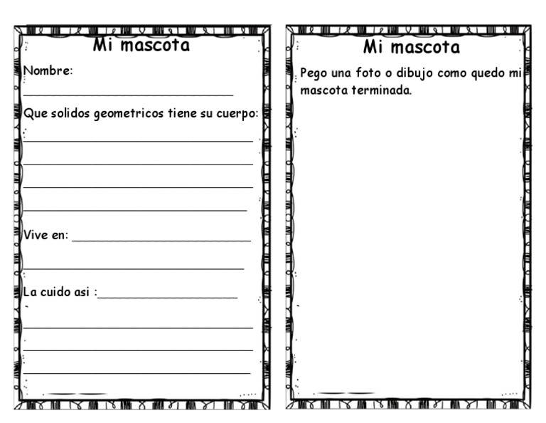 Ficha de Mi Mascota | PDF
