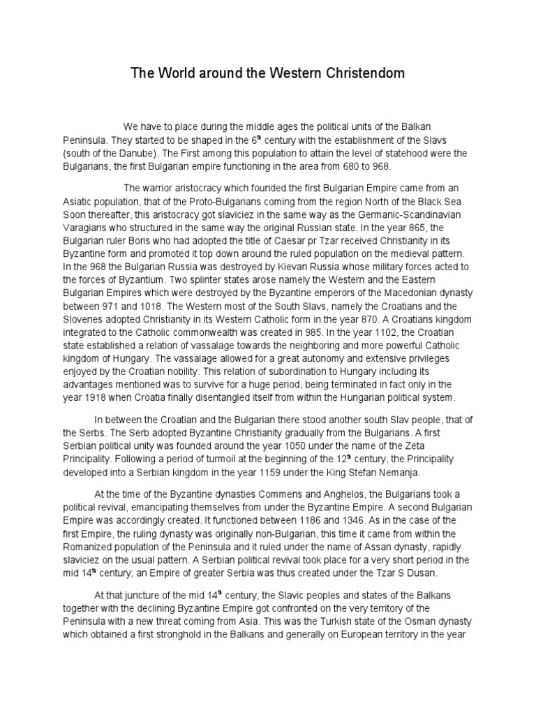 Caprter V - The World Around The Western Christendom | PDF | Hungary ...