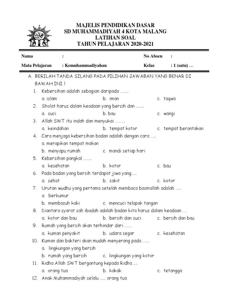 Latihan Soal KMD 1 | PDF