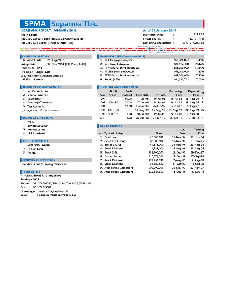SPMA | PDF | Revenue | Equity (Finance)