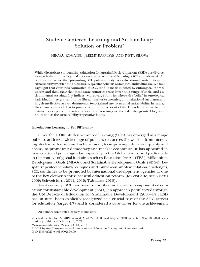 KOMATSU Hikaru RAPPLEYE Jeremy IVETA Silova - Stdent-Centered Learning ...