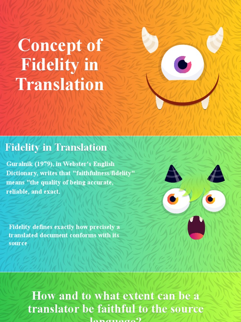 Concepts of Fidelity in Translation | PDF | Translations | Cognitive ...