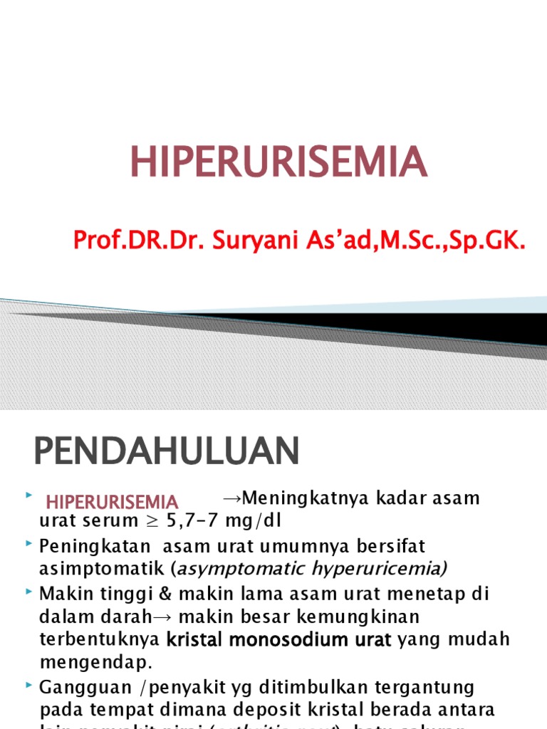 Hiperurisemia | PDF