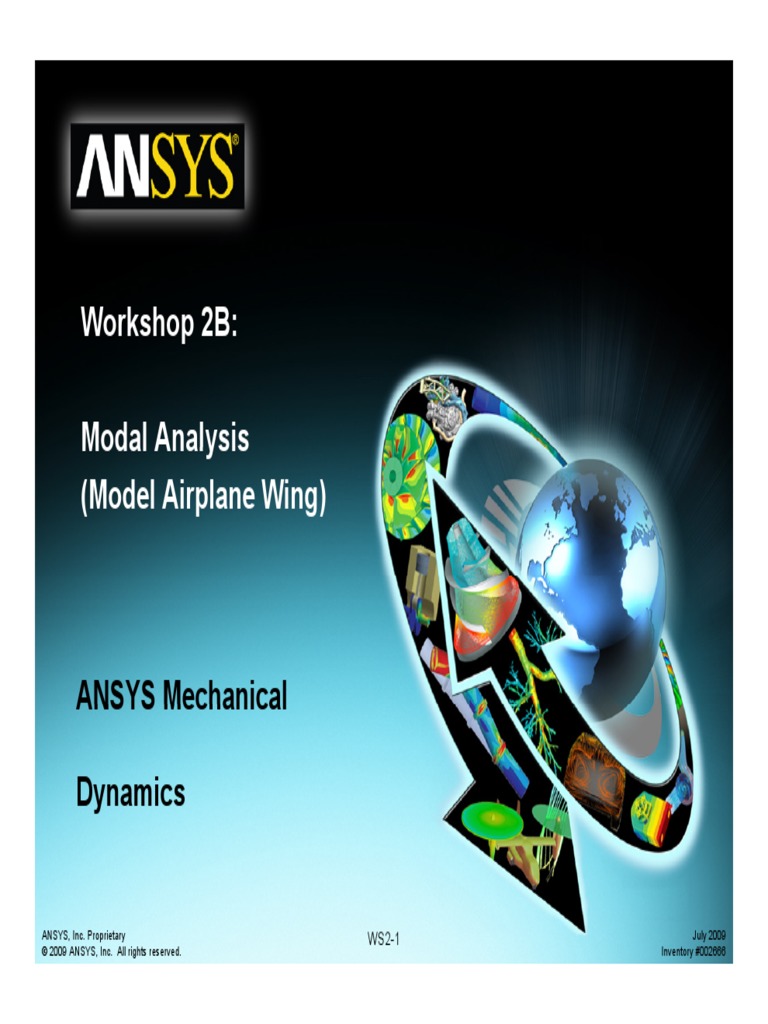 Workshop 2B: Workshop 2B: Modal Analysis Modal Analysis (Model Airplane ...