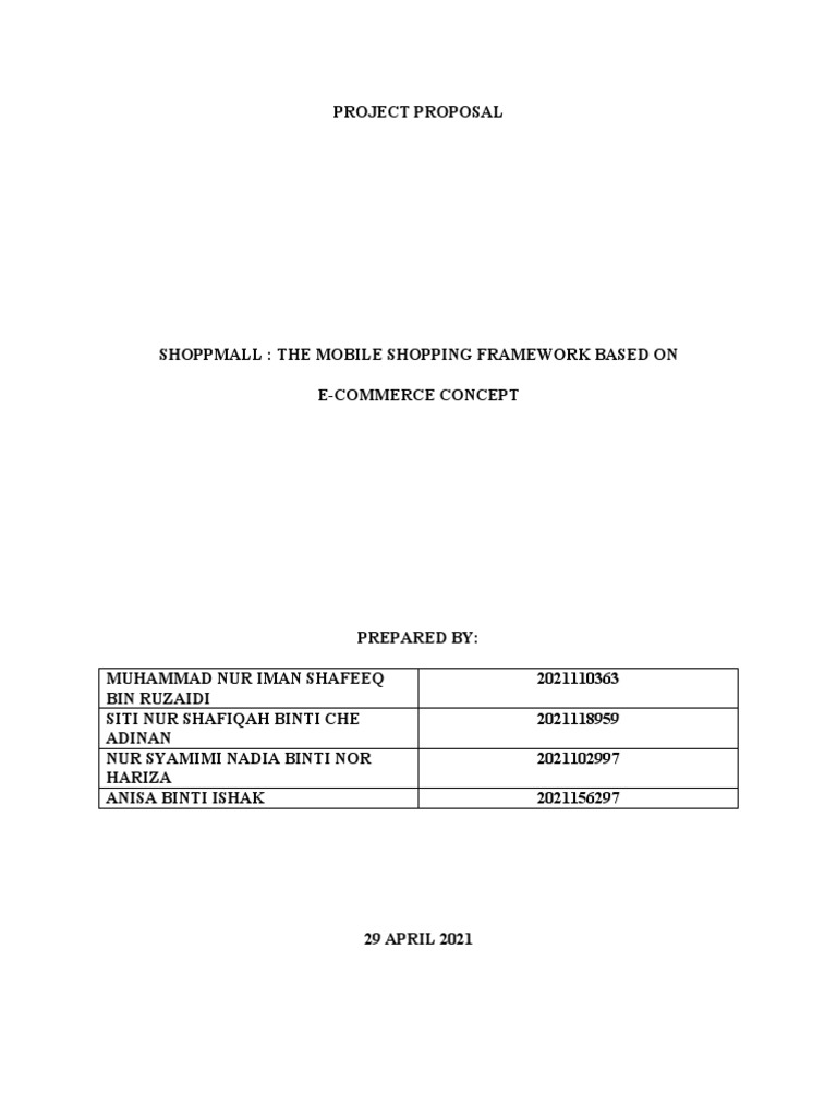 Shoppmall The Mobile Shopping Framework | PDF | E Commerce | Online ...