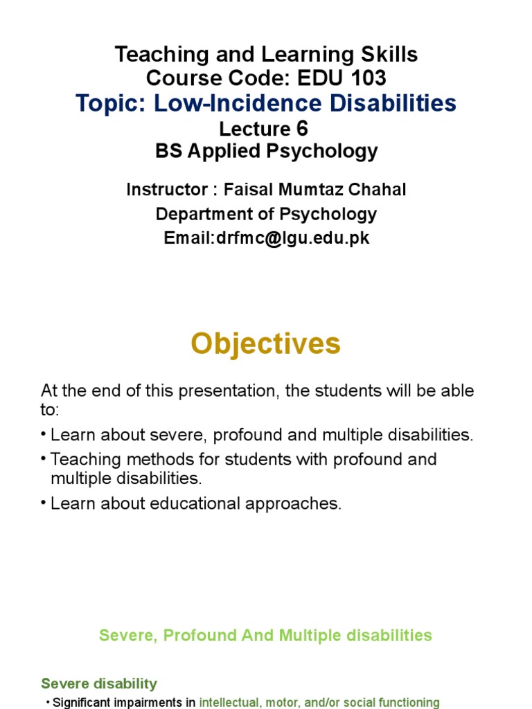 Teaching Low-Incidence Disabilities | PDF | Traumatic Brain Injury ...