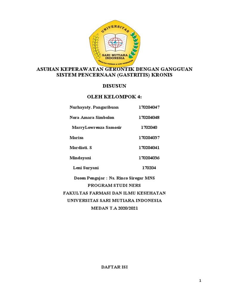 Askep Gerontik Gangguan Sistem Pencernaan | PDF | Pengembangan Diri | Kesehatan Holistik