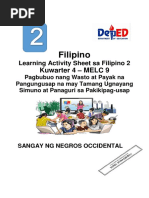 Grade2 DLP q3 Filipino 2 Pangahlip Na Panao | PDF