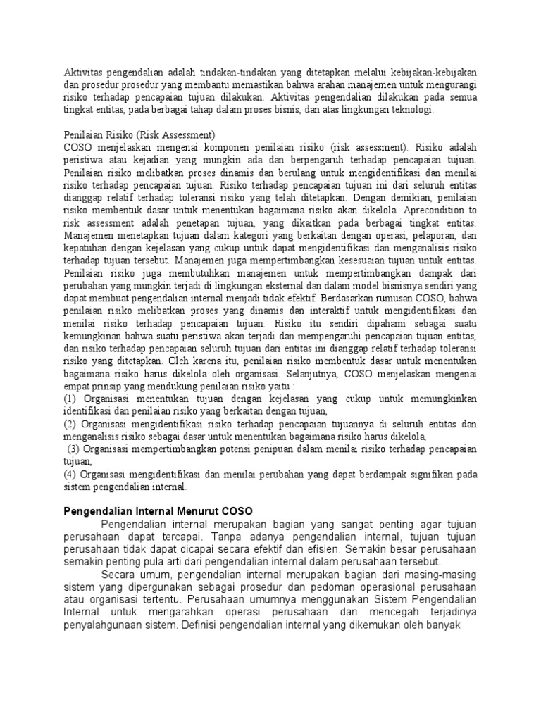 Penilaian Risiko (Risk Assessment) | PDF