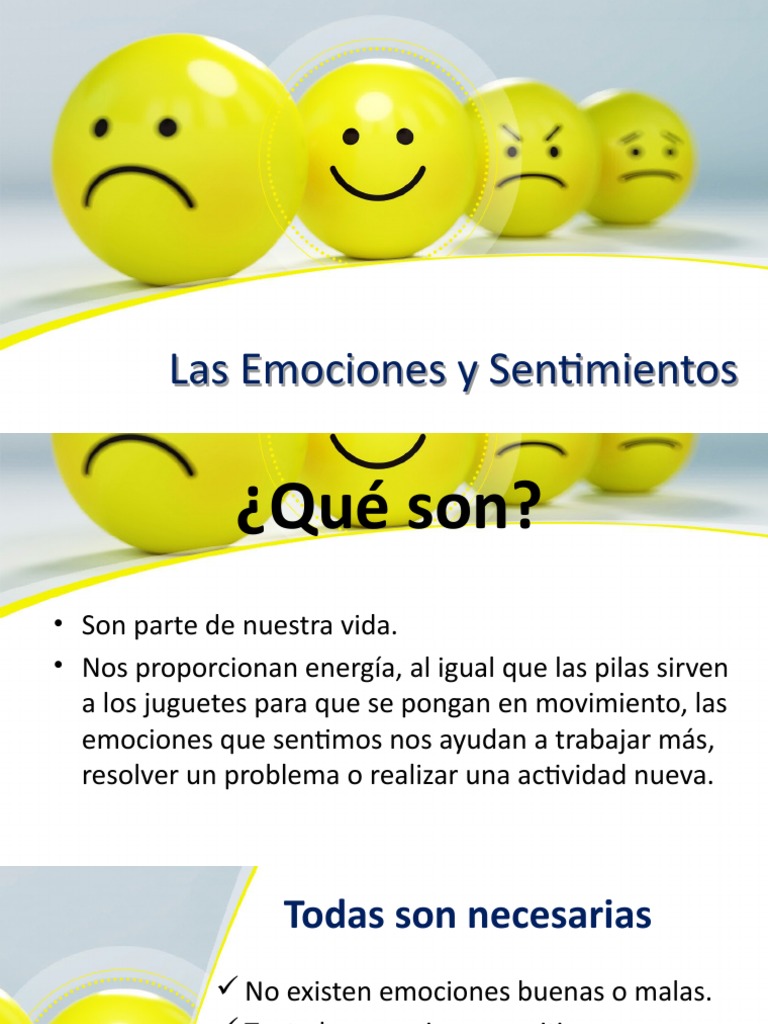 Las Emociones y Sentimientos | PDF
