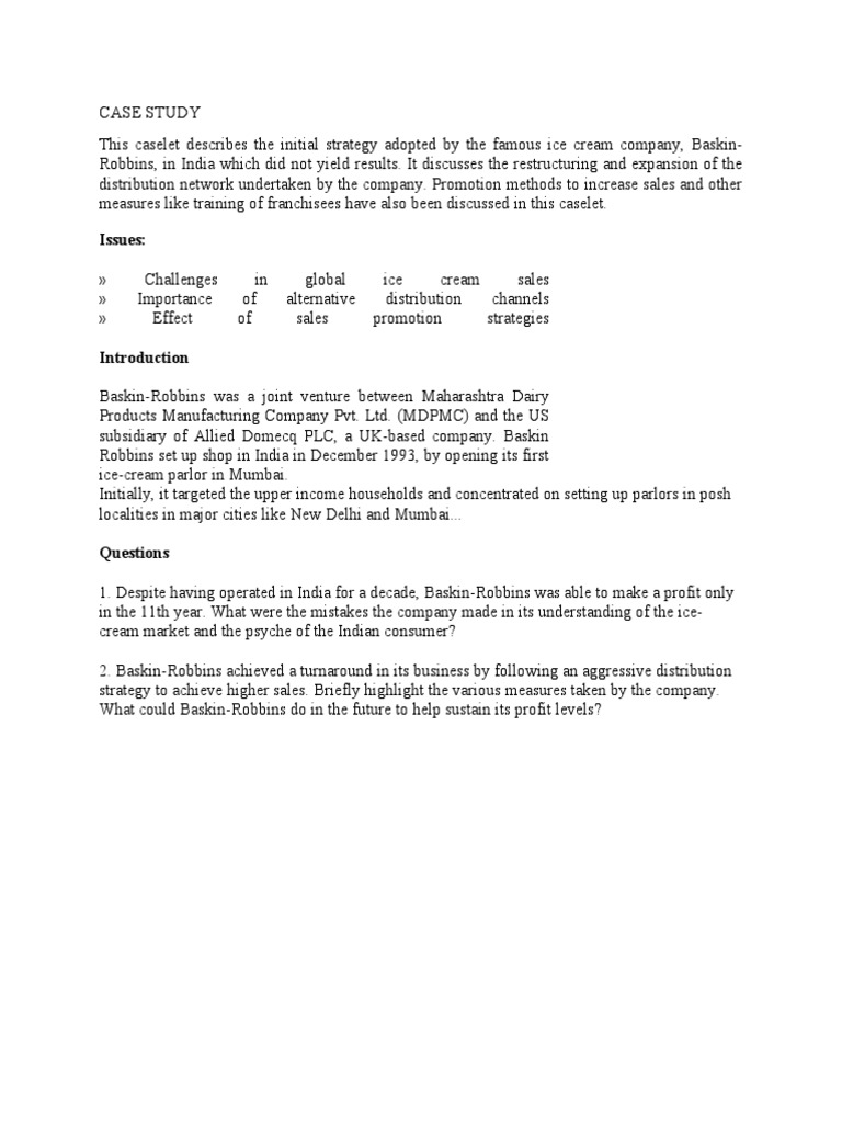 Sales Management - Case Study | PDF