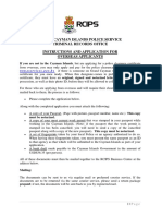 TCI Police Record Application Form | PDF | Criminal Record | Government ...